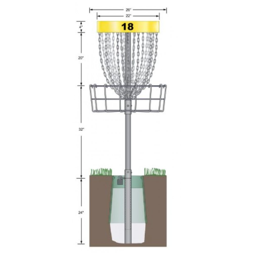 DISCatcher Pro 28 Model, Innova Disc Golf Basket | Discs Unlimited